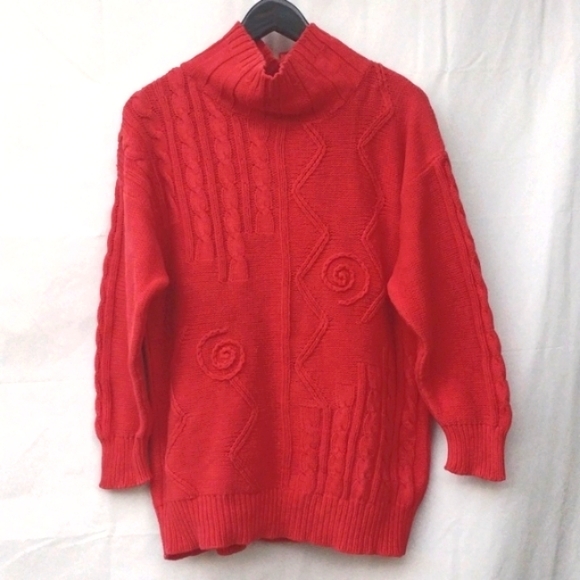 Lilly of California | Sweaters | Vintage Lilly Of California Red Cowl ...